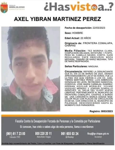 Desaparecen siete personas a la altura de la localidad Chamic ...